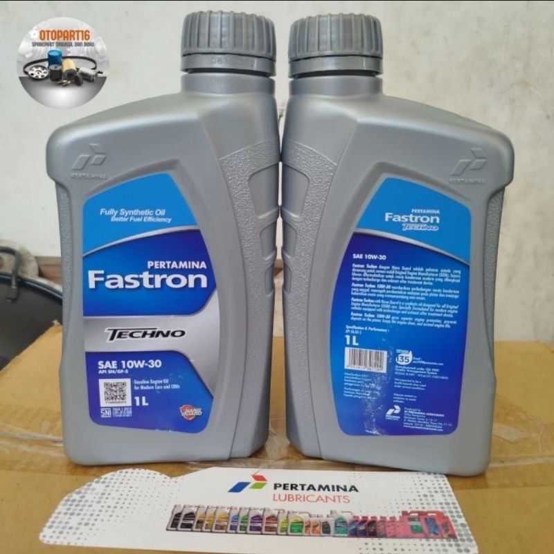 Jual Oli Mesin Pertamina Fastron Techno 10W-30 API SN GF-5 1 Liter ...