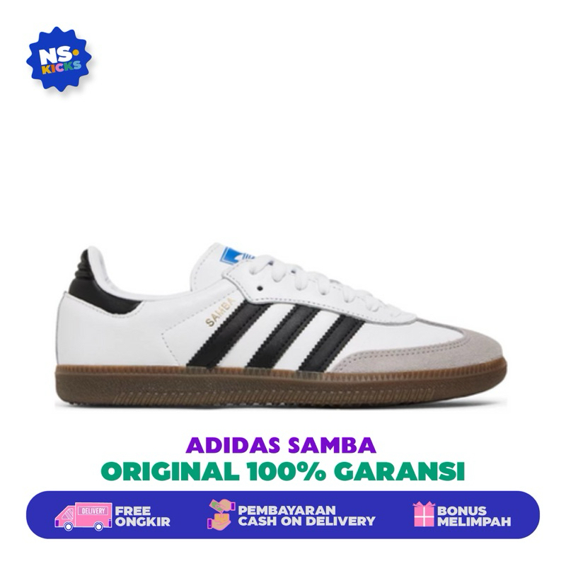 Jual Adidas Samba OG White Black - Sepatu Kasual Pria dan Wanita 100% ...