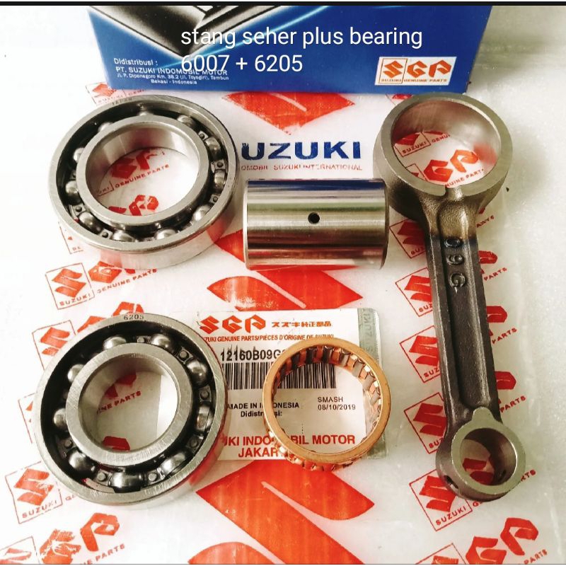 Jual Stang Seher Dan Bearing Kruk As 6007-6205 Suzuki Smash 110 New ...