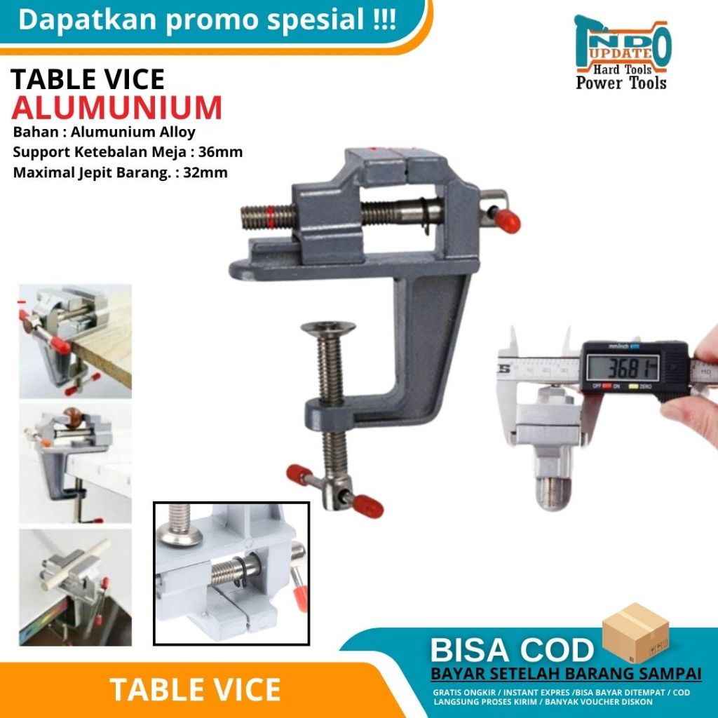 Jual Catok Meja Ragum Mini Clamp Penjepit Kayu Besi Table Vice | Shopee ...