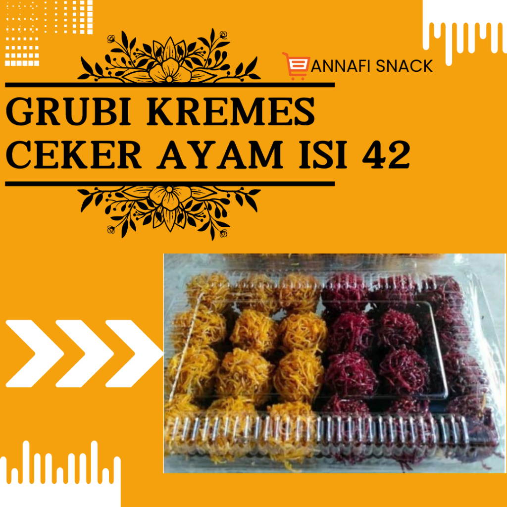 Jual GRUBI KREMES CEKER AYAM ISI 42 KHAS SOLO | Shopee Indonesia