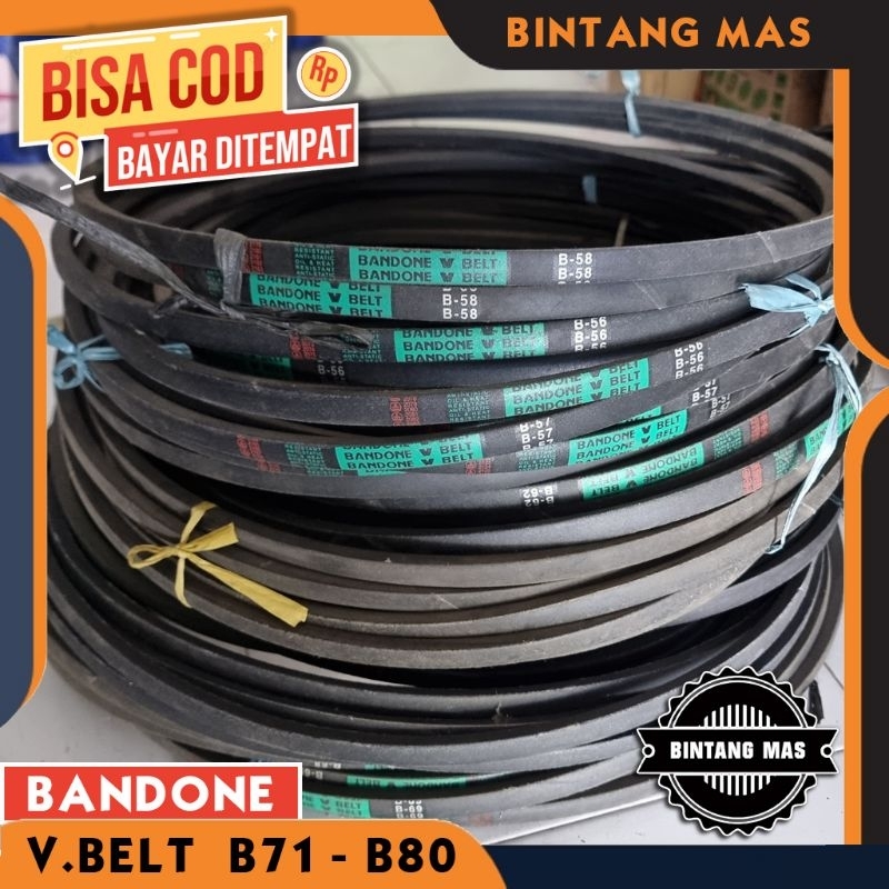Jual V-BELT FAN BELT BAN KIPAS TALI KIPAS BANDONE B71 B72 B73 B74 B75 B76 B77 B78 B79 B80 ...