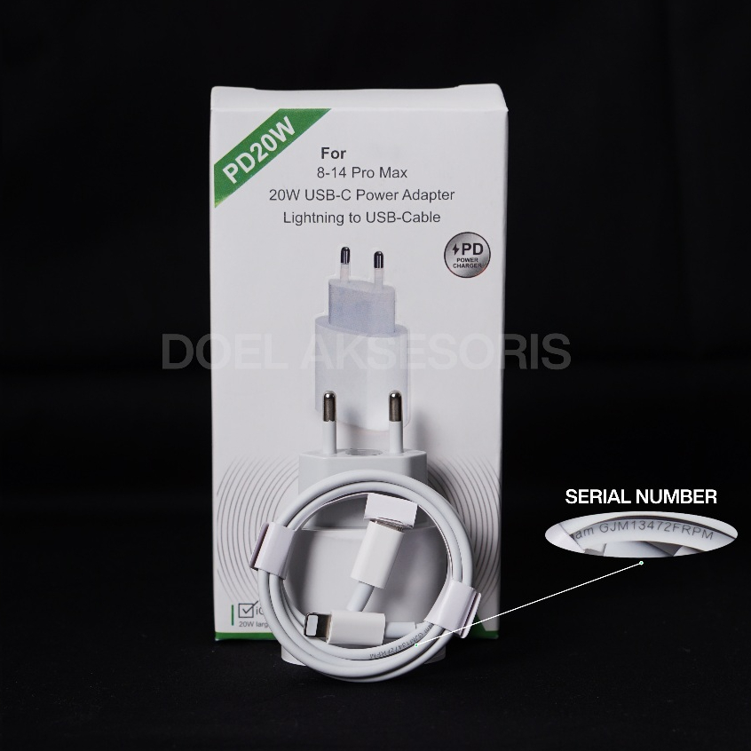 Jual [ GARANSI 1 TAHUN ] Charger IP Fast Charging 20 Watt - USB C To ...