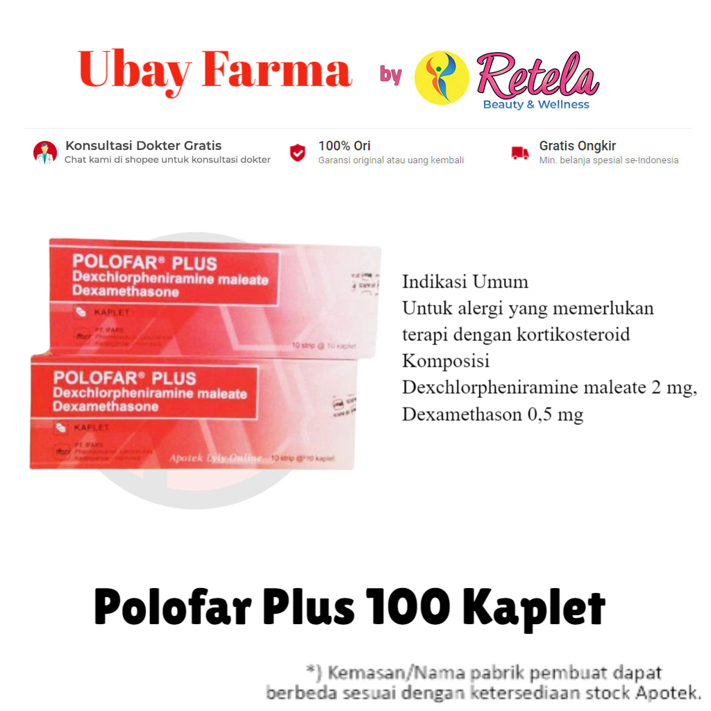 Jual Polofar Plus Box 100 Kaplet | Shopee Indonesia
