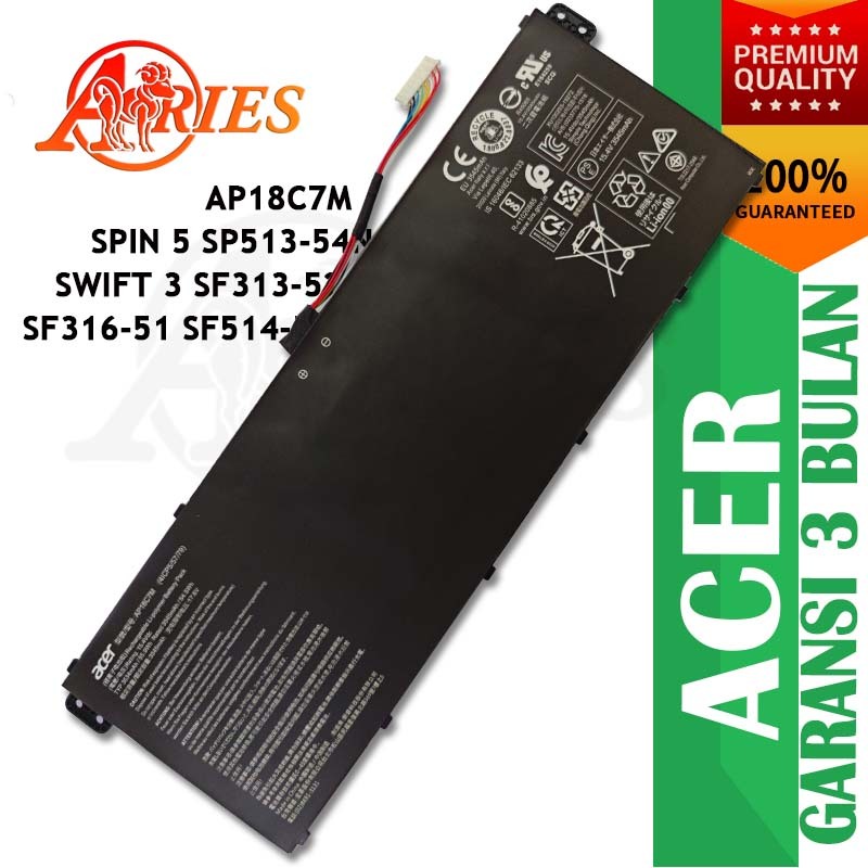 Jual Baterai Laptop Acer SPIN 5 SP513-54N SWIFT 3 SF313-52 SF313-53 SF316-51 SF514-54GT SF514 ...
