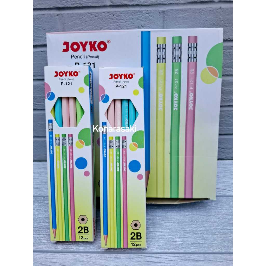 Jual Pencil Pensil Joyko P-121 2B 1 Box 12 Pcs | Shopee Indonesia