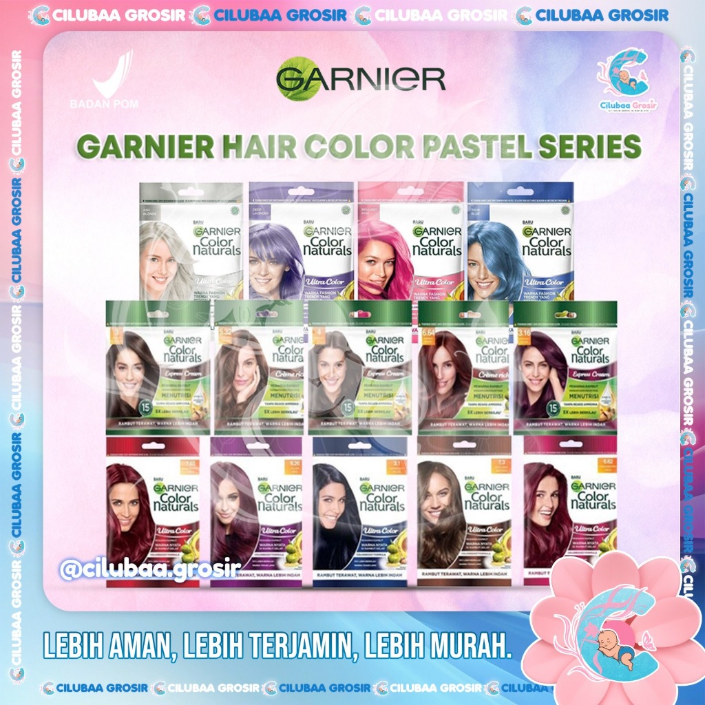 Jual Garnier Hair Color Natural || Pastel Color || Ultra Color Sachet ...