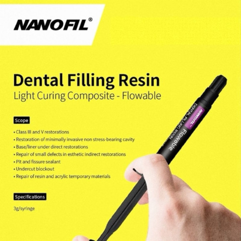 Jual COMPOSITE KOMPOSIT TAMBAL NANOFILL FLOWABLE FLOW LIGHT CURING ...