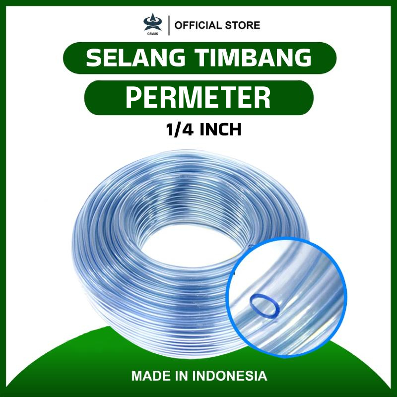 Jual GEMUK Selang air 1/4 Inch Permeter Selang Waterpass Selang Bensin Selang Transparan Kecil ...
