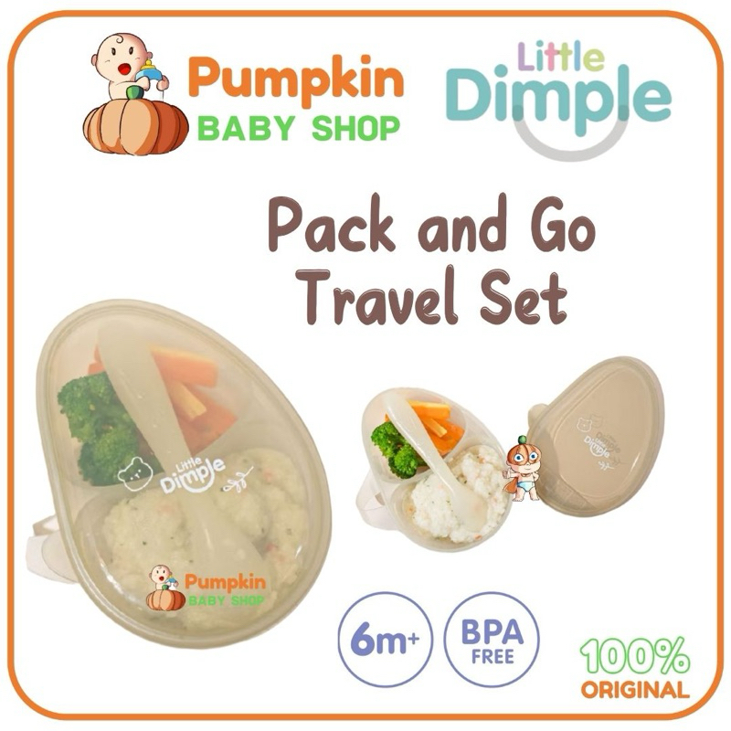Jual Little Dimple Pack & Go Travel Set - Little Dimple Kotak Makan ...