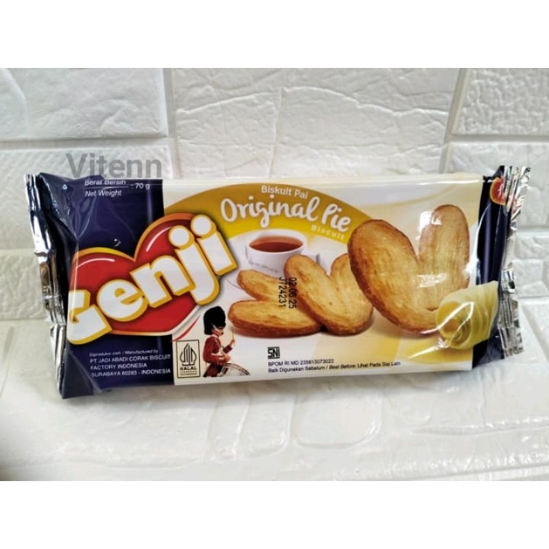 Jual biskuit genji original pie 75gr monde | Shopee Indonesia