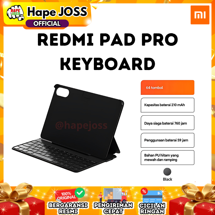 Jual Xiaomi Redmi Pad Pro Keyboard - Black Original | Shopee Indonesia