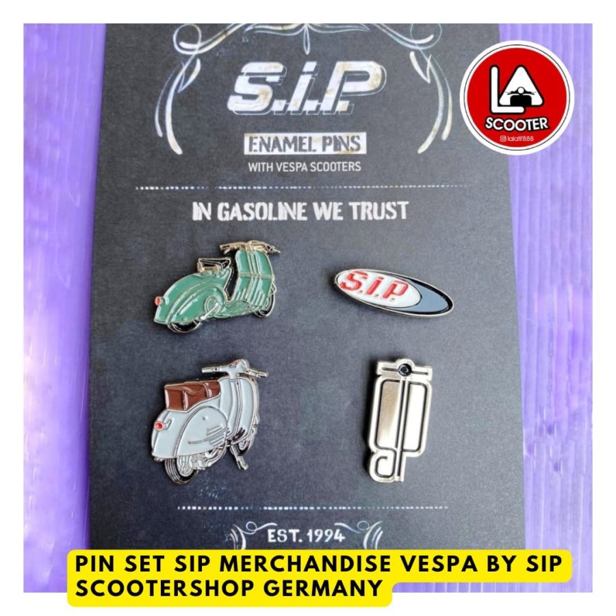 Jual Pin set SIP Germany (Vespa Scooter) - Original merchandise ...