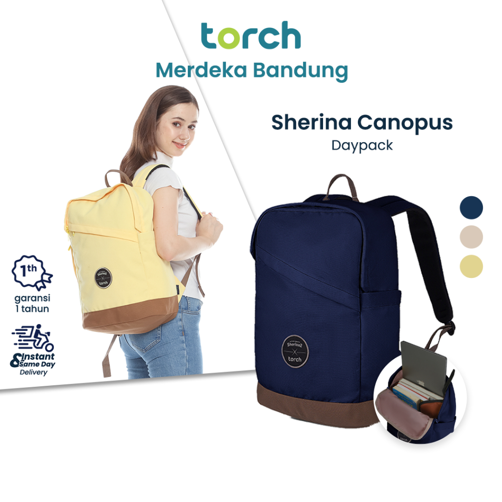 Jual TORCH Sherina Canopus Tas Sekolah Backpack Laptop Canvas - Ransel ...