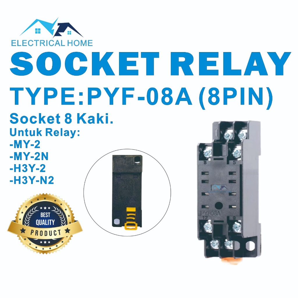 Jual SOCKET RELAY MY2/MY2N/H3Y-2 PYF08A 8PIN | Shopee Indonesia