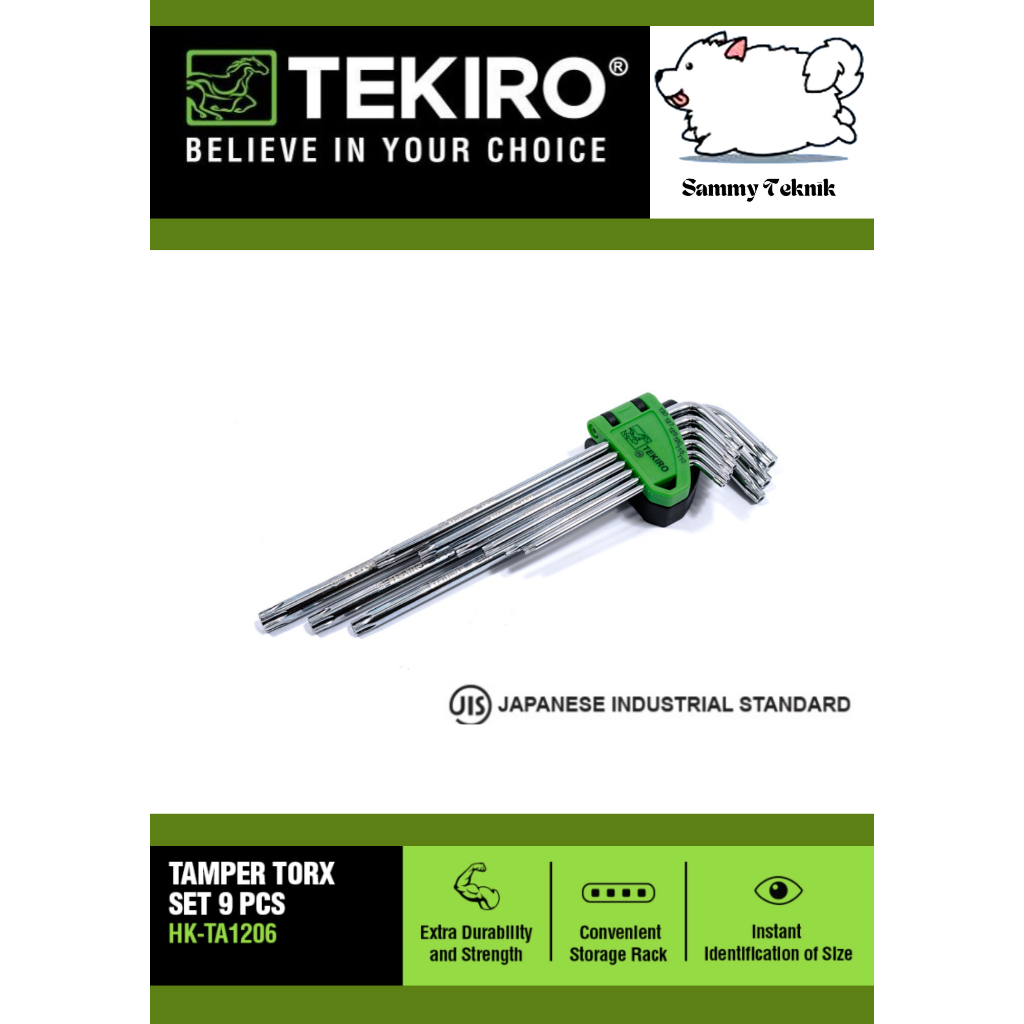 Jual TEKIRO SET KUNCI L TORX DENGAN LUBANG 9 PCS | Shopee Indonesia