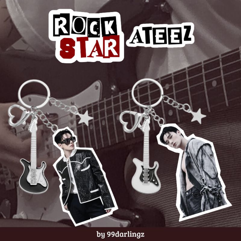 Jual Ateez rockstar keychain by 99darlingz | Shopee Indonesia