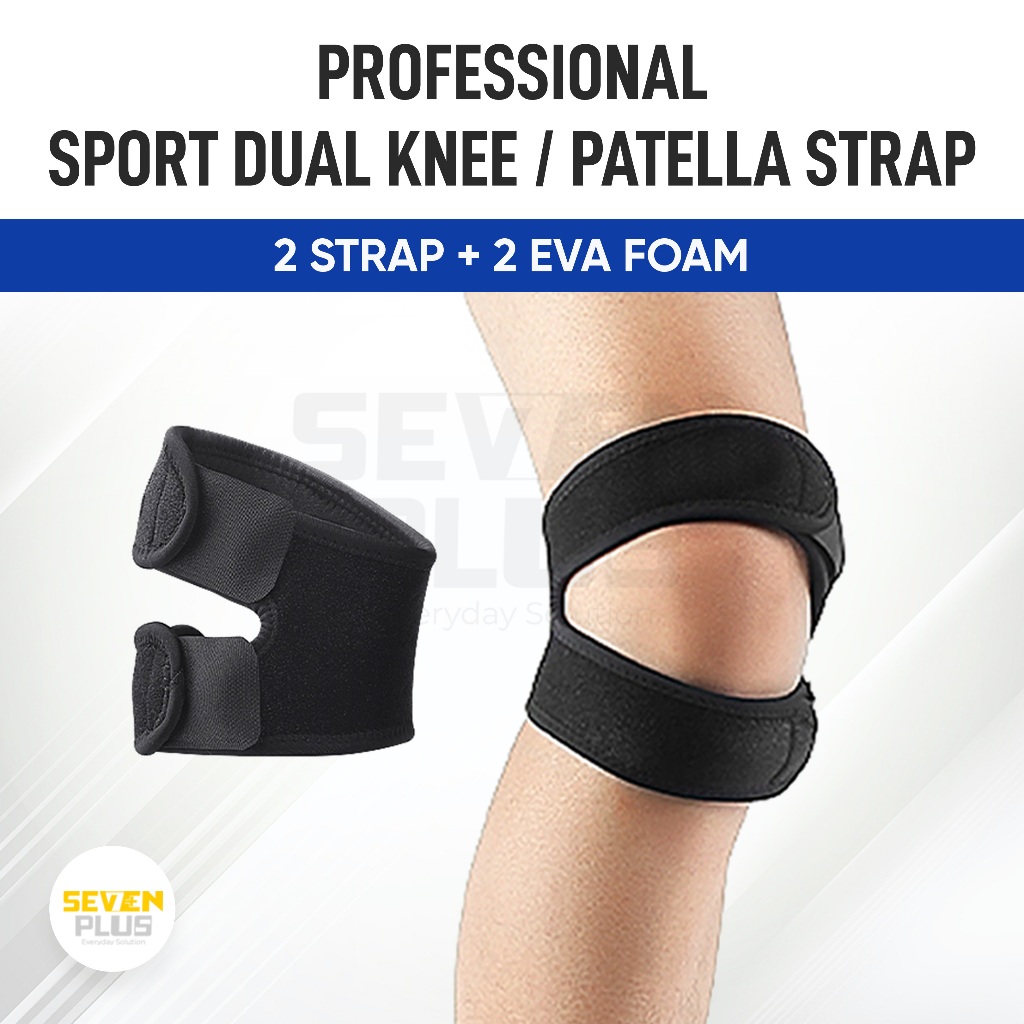 Jual SevenPlus Professional Sport Dual Knee Patella Strap with Eva Foam - Pelindung Tendon ...