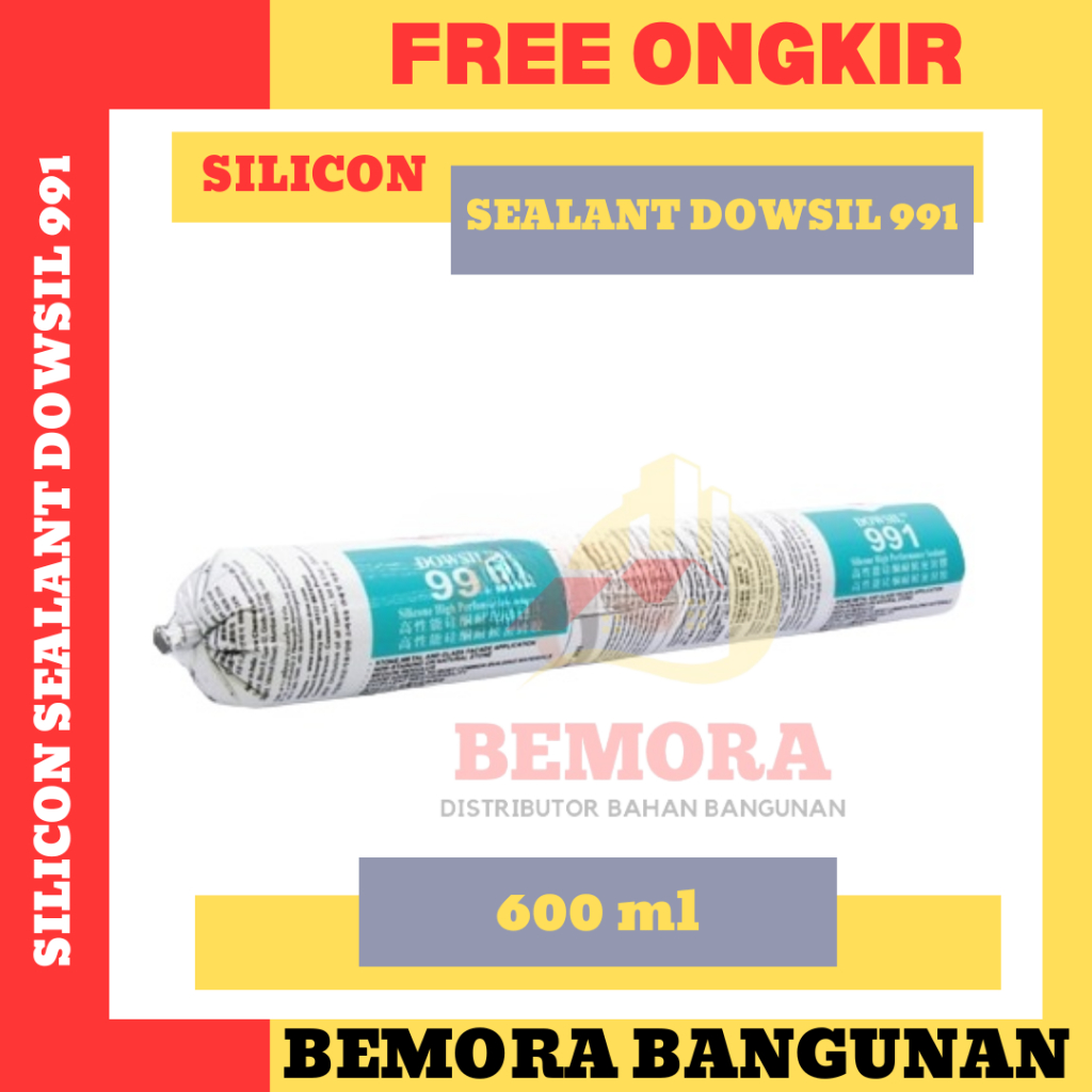Jual Lem Kaca / silicon Dowsil 991, 600ml Sealant Non Staining | Shopee Indonesia