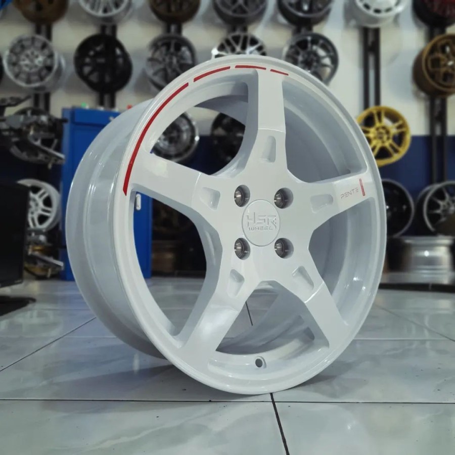 Jual PELEK MOBIL RAIZE YARIS BRIO HSR PENTE RING 16 PCD 4X100 R16 PUTIH | Shopee Indonesia