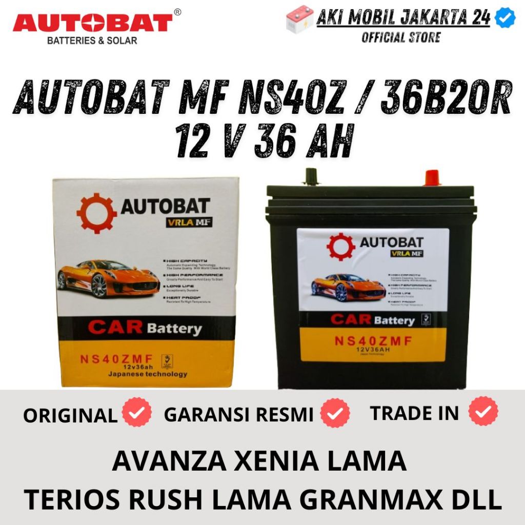 Jual Aki KERING MURAH NS40Z 12 V 36 Ah GRANMAX AVANZA XENIA RUSH LUXIO AUTOBAT MF | Shopee Indonesia