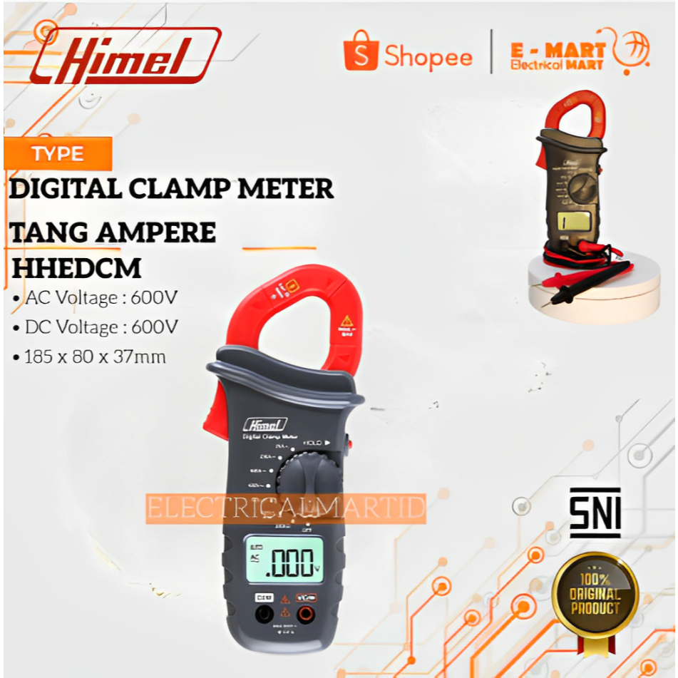 Jual Himel Digital Clamp Meter Tang Ampere AC DC Volt HHEDCM | Shopee ...