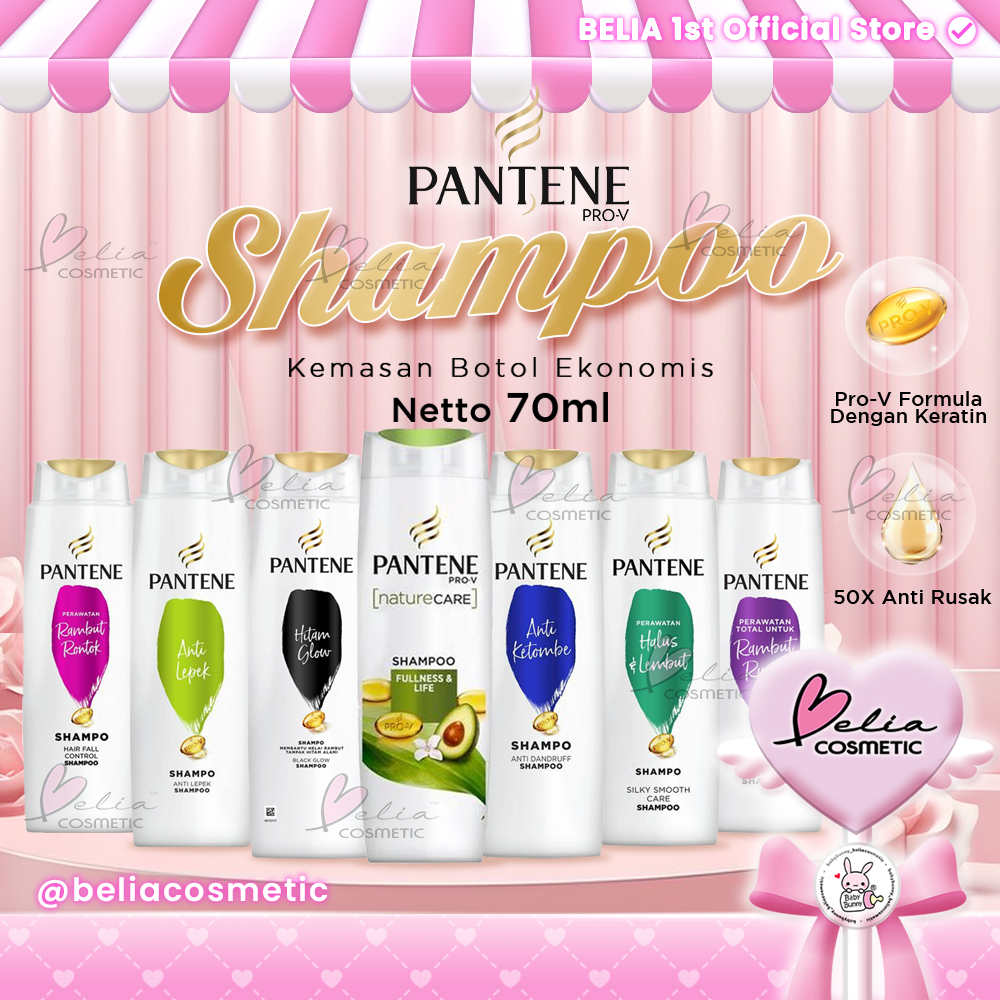 Jual BELIA PANTENE Pro-Vitamin Shampoo 70ml | Perawatan Rambut Rusak ...