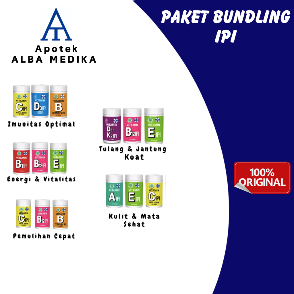 Jual Vitamin IPI Paket Lengkap BUNDLING | Ipi Vitamin C / Vitamin E ...