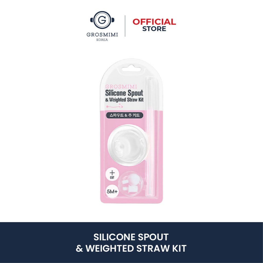 Jual GROSMIMI SILICONE SPOUT & WEIGHTED STRAW KIT (included SPOUT NIPPLE, KIT and WEIGHTED STRAW ...