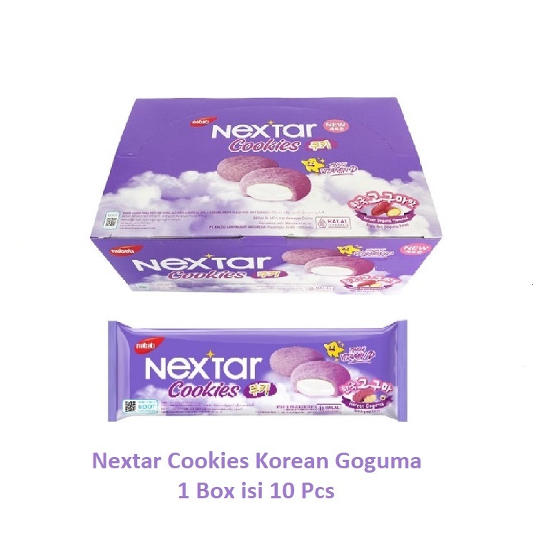 Jual Nextar Cookies Korean Goguma 340g 1 Box Isi 10 Sachet | Shopee ...