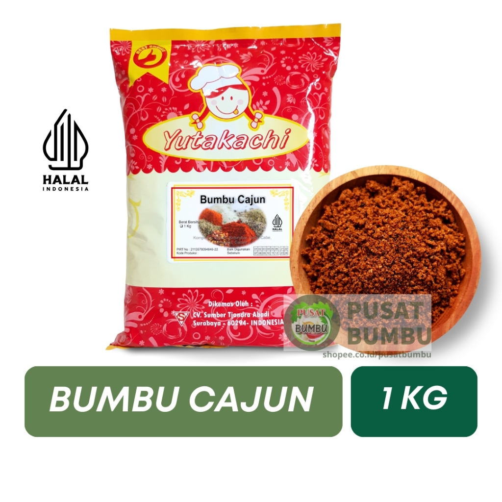 Jual Bumbu Cajun 1Kg Yutakachi / Cajun Powder / Cajun Bubuk / Bumbu ...