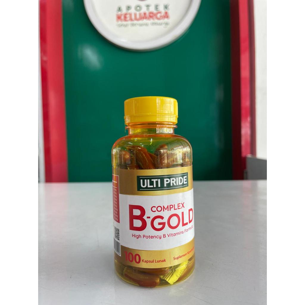 Jual ULTI PRIDE B COMPLEX GOLD ISI 100 #Vitamin B #Menjaga Kesehatan ...