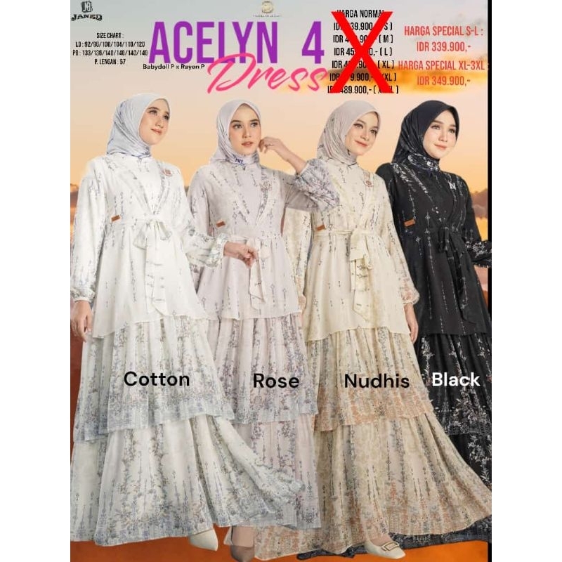 Jual NADHEERA LUXURY ACELYN DRESS | Shopee Indonesia