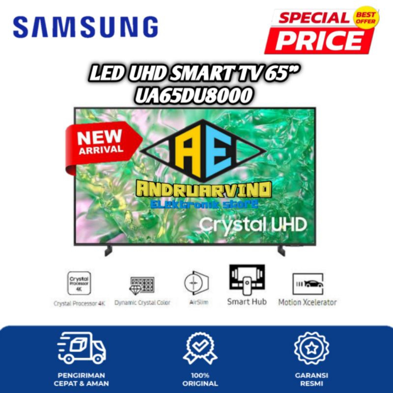 Jual SAMSUNG UHD 4K 65 INCH UA65DU8000 SMART TV 4K UHD GARANSI RESMI ...