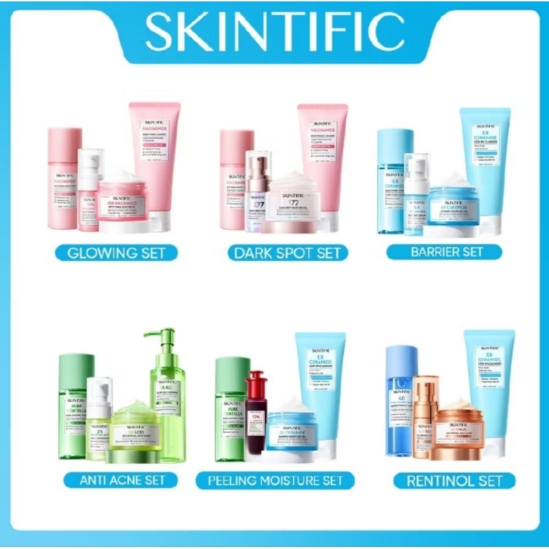 Jual Skintific - Set 4PCS Paket Skincare / Glowing/ Dark Spot/ Barrier ...