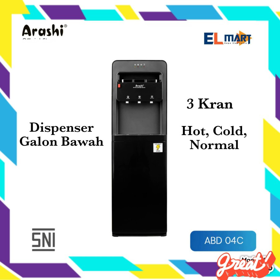 Jual DispenserAir Galon Bawah 3 Kran Hot Cool Nornal water Dispenser ...