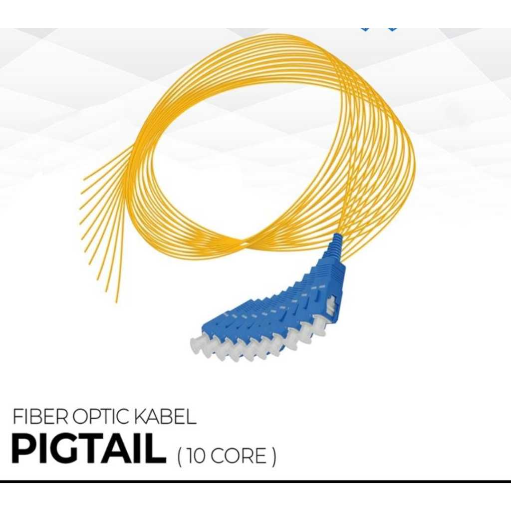 Jual Pigtail SC isi 10 pcs / Kabel Pigtail SC UPC 10 Core Fiber Optic 1 ...