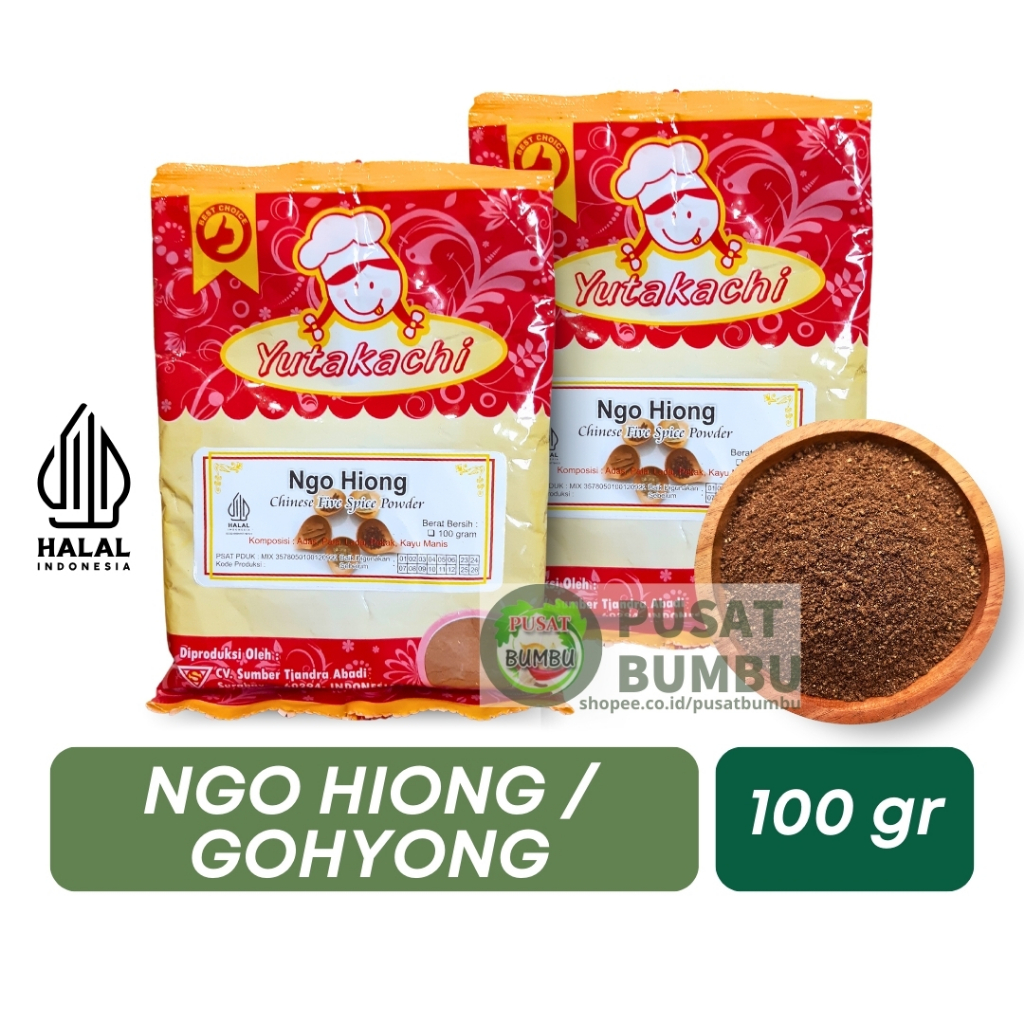 Jual Ngo Hiong 100 Gram Halal / Gohyong / Ngohiong Chinese Five Spice ...
