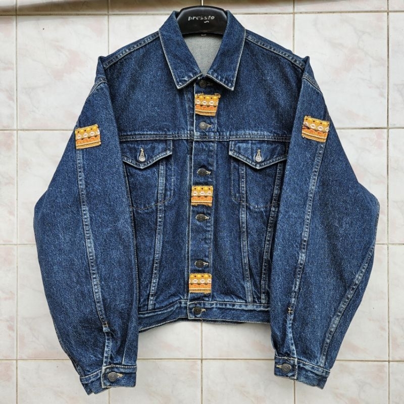 Jual DENIM JACKET TRUCKER WORLD JEANS INTERNATIONAL LIKE ETERNAL EVISU MOMOTARO SUGARCANE IRON ...