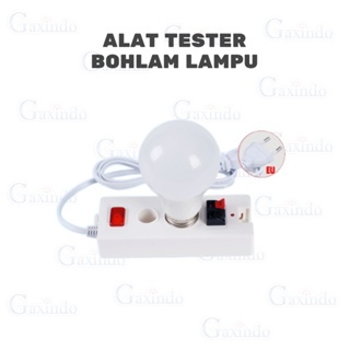 Jual TESTER LAMPU ALAT TES LAMPU E27 + E14 T5402 ALAT TEST LAMPU BOHLAM ...