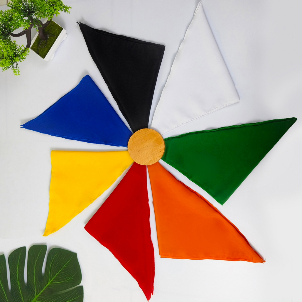 Jual Slayer Segitiga Syal Bandana Iket Kepala Polos 55x80x55 Panitia ...