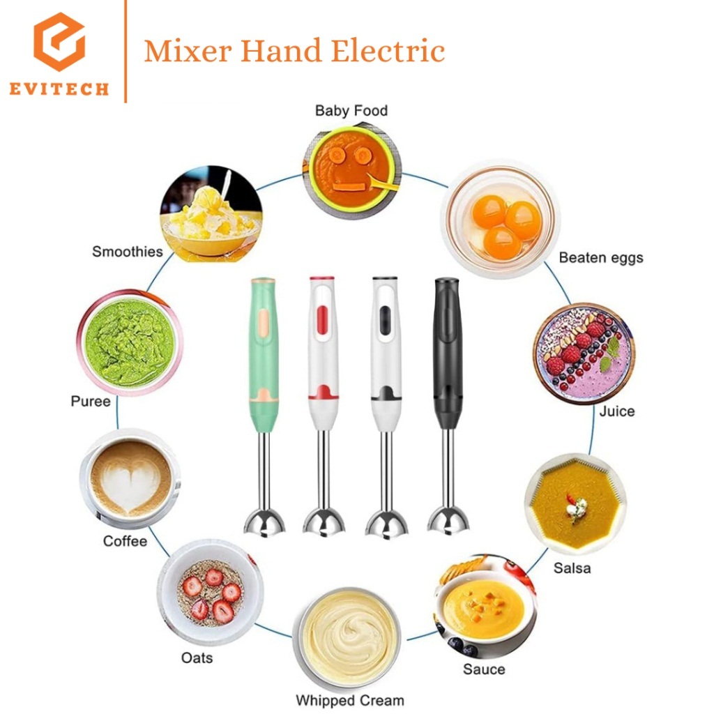 Jual Mixer Hand/Blender Tangan Jus Mini Handled Blender Milk Frother ...