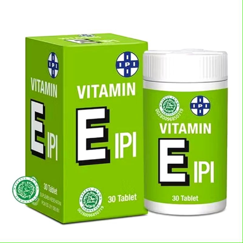 Jual Vitamin E Ipi botol isi 30 tablet - IPI hijau tablet Vit E ...