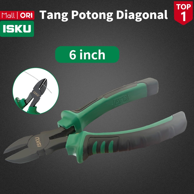 Jual ISKU Diagonal Cutting Pliers / Tang Potong 6" /Tang Pemotong Kabel ...