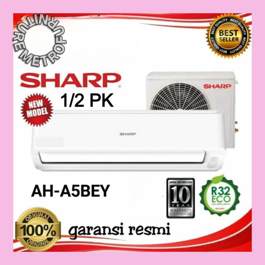 Jual AC SHARP 1/2 PK AC SHARP R32 1/2 PK AH-A5 BEY AC SHARP 1/2 PK LOW ...