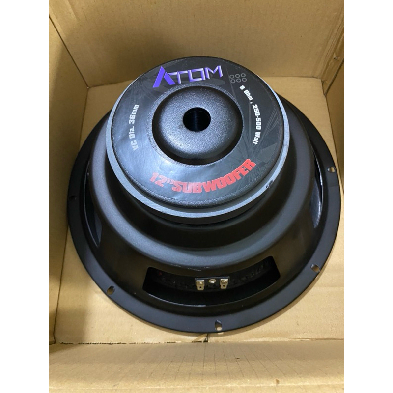 Jual Speaker Subwoofer 12 inch 350W ATOM VC36mm Foam Rubber Audio Sound ...