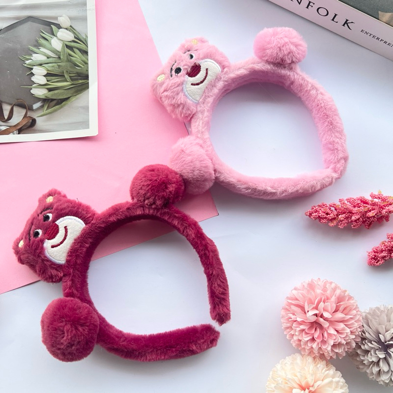 Jual MJ - Bando Karakter Beruang Lotso Bear Headband Bandana Anak ...