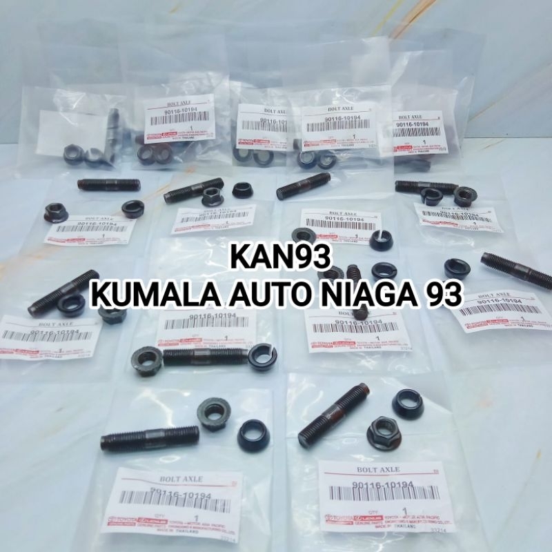 Jual BAUT AS RODA BAUT NAP BOLT AXLE RINO HT130 HT125 HINO DUTRO HITAM ...