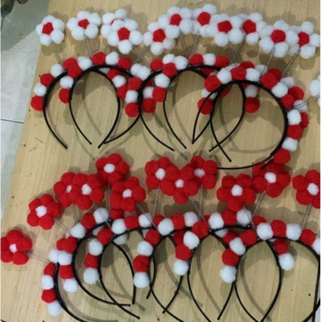 Jual Bando Pom Pom Bando Pir Tuing Tuing Bando Merah Putih Bando 17 ...