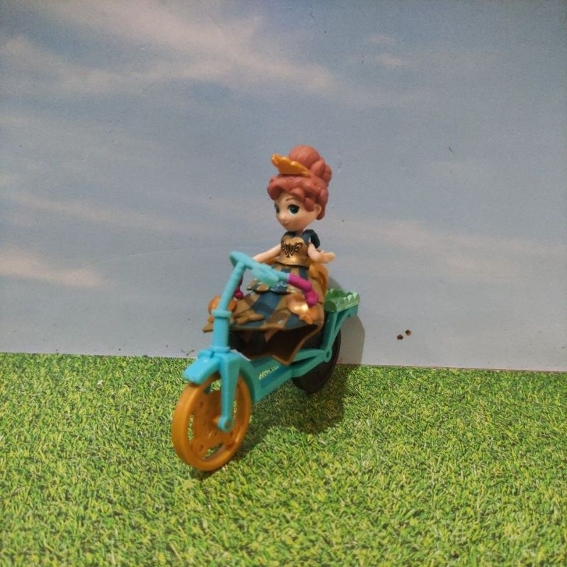 Jual Disney Princess Little Kingdom Anna & Bicycle Set Frozen Fever ...